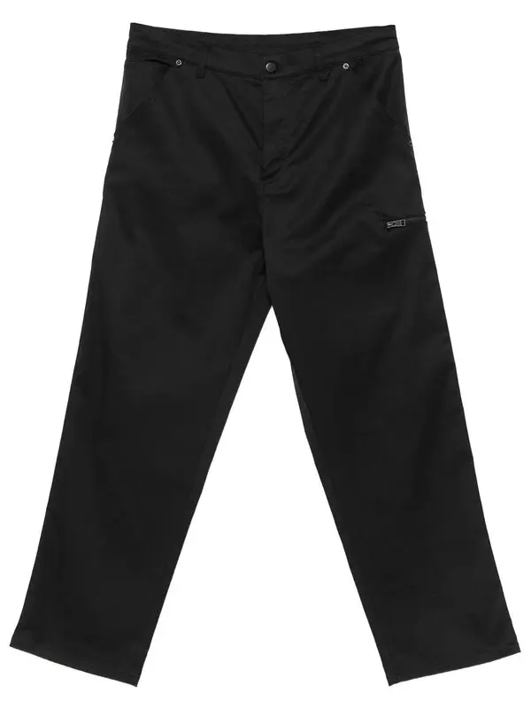 Moncler Stretch Gabardine Trousers - Black