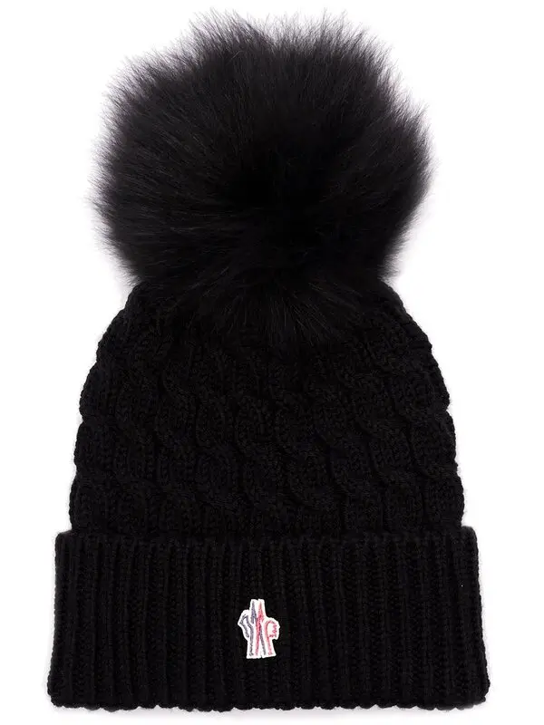 Moncler Grenoble: Wool Beanie With Pom-pom