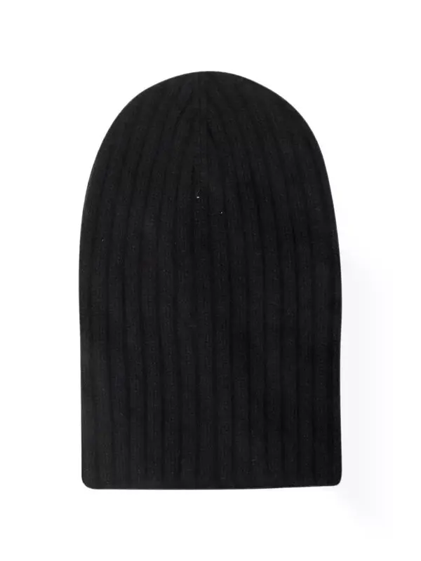 ARAGONA Ribbed-knit Cashmere Beanie Hat