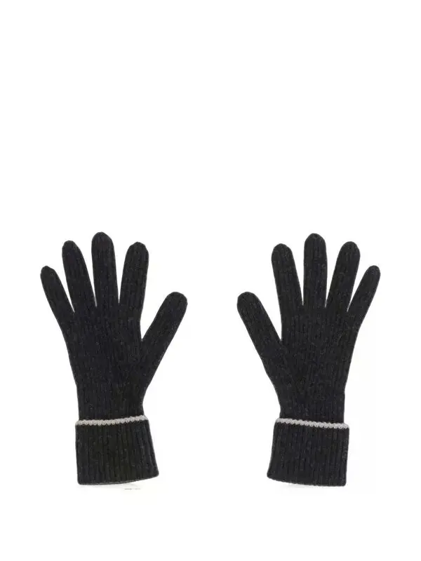 Arch4 Ribbed Cashmere Gloves - Grey