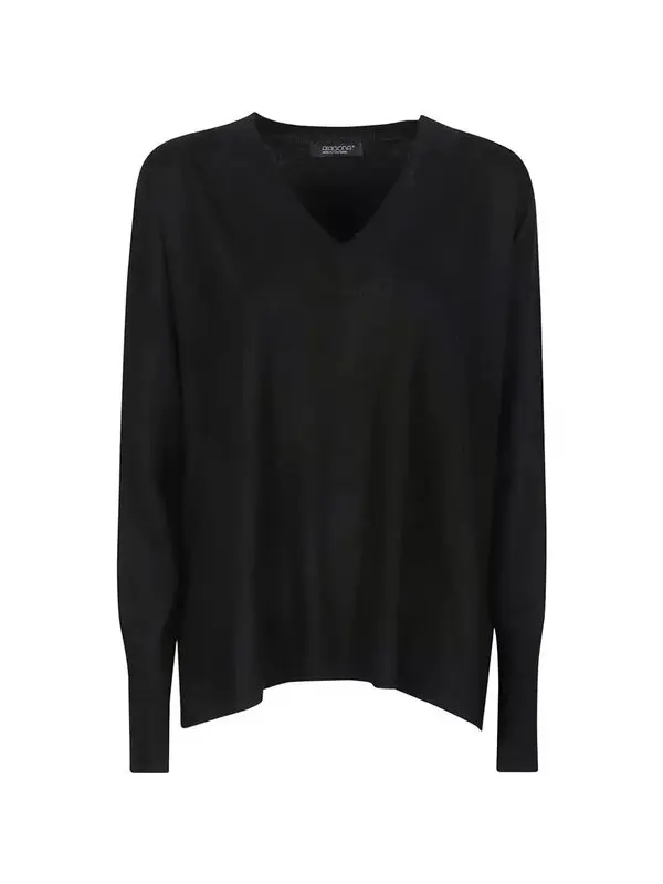 ARAGONA V-neck Sweater - Black