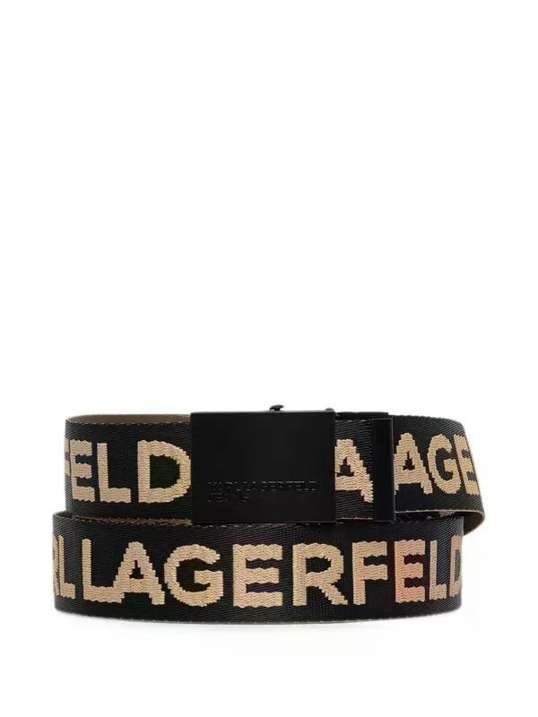 Karl Lagerfeld Logo-jacquard Webbing Belt