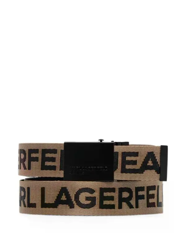 Karl Lagerfeld Logo-jacquard Webbing Belt