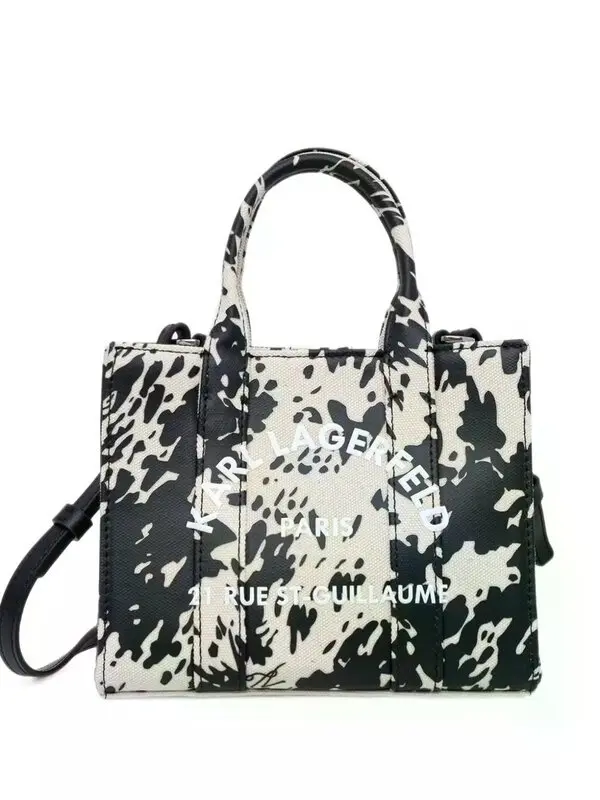 Karl Lagerfeld Animal-print Logo-print Tote Bag