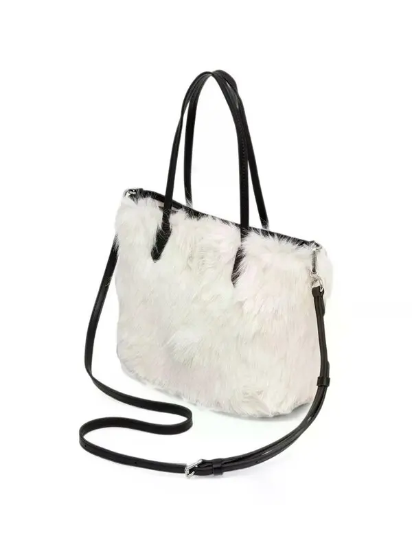 Karl Lagerfeld Faux-fur Logo-patch Shoulder Bag