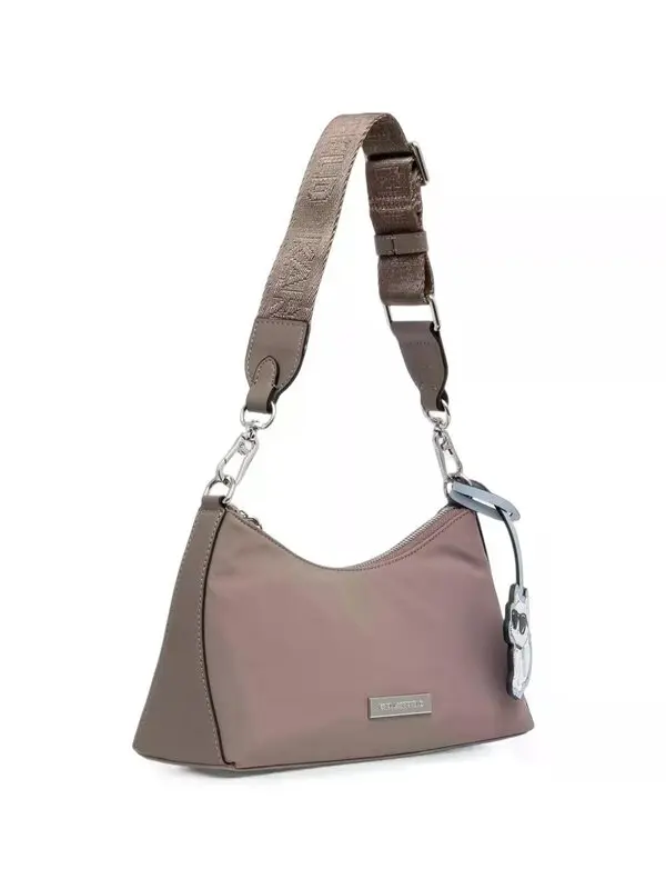 Karl Lagerfeld Logo-plaque Choupette-charm Shoulder Bag - Neutrals