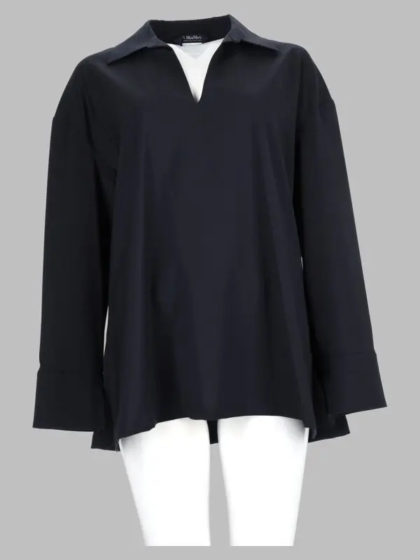 Max Mara Oversized Wool Pullover Shirt