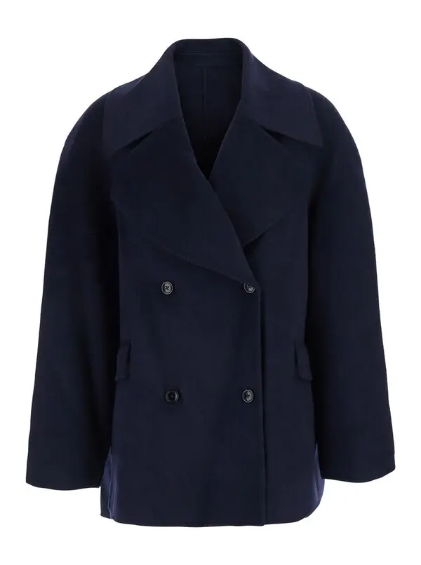 Loulou De Saison Oversized Notched-lapel Double-breasted Wool & Cashmere Jacket