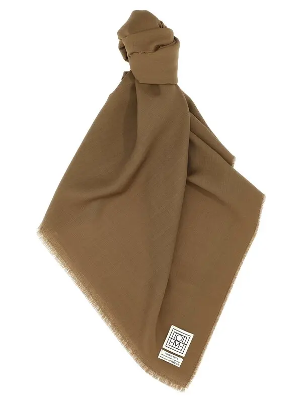 TOTEME Wool Scarf - Brown