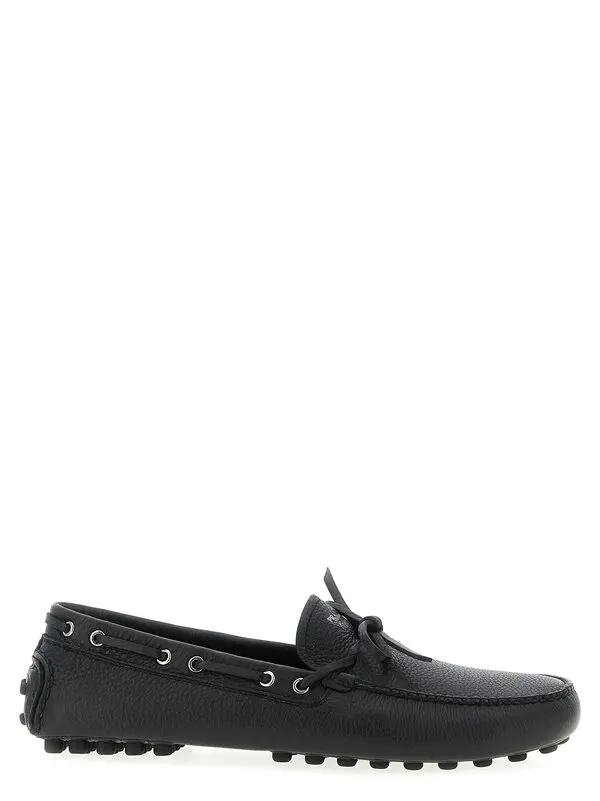 Prada Leather Loafers - Black