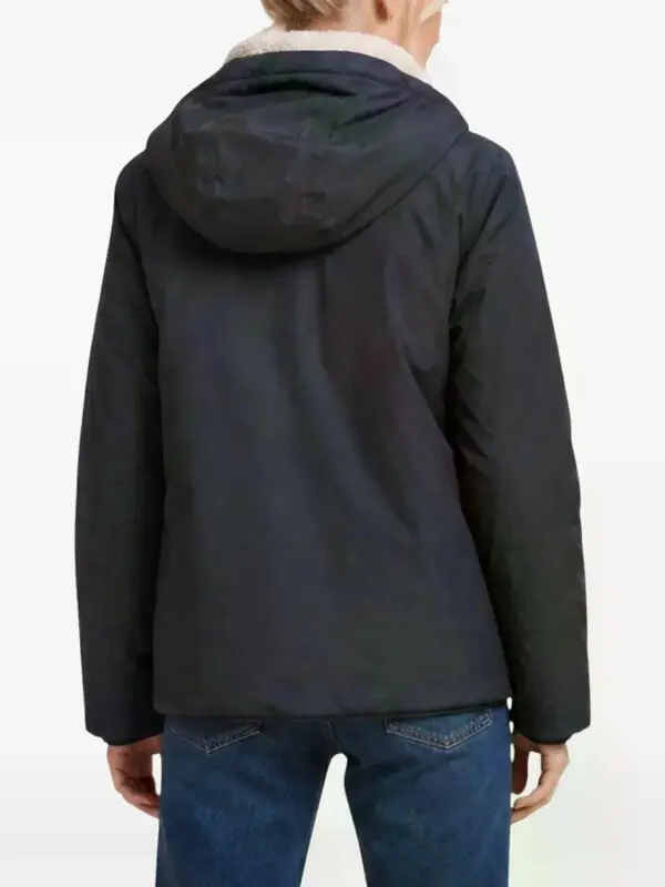 K-WAY Marlette Twill Hooded Jacket - Grey