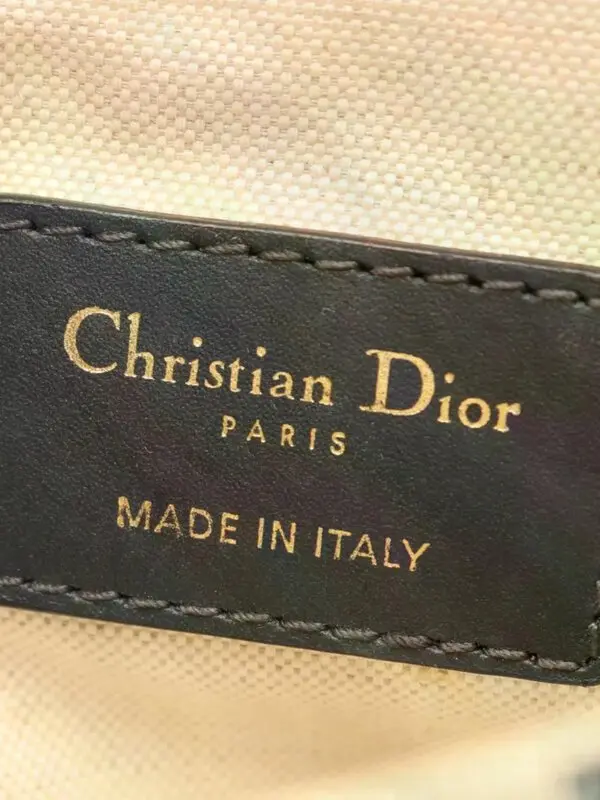 Dior 1990-2010 Mini Oblique Canvas Saddle Bag Satchel