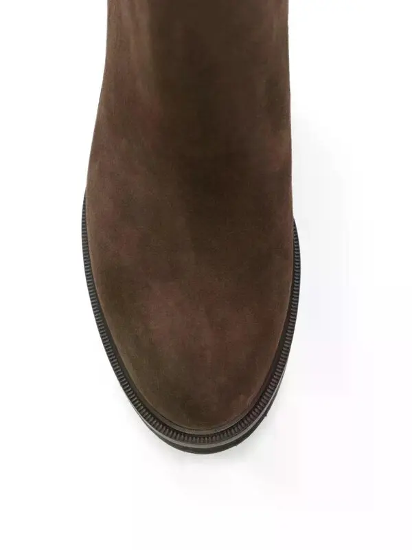 TRUMAN´S Scalloped-trim Leather Ankle Boots