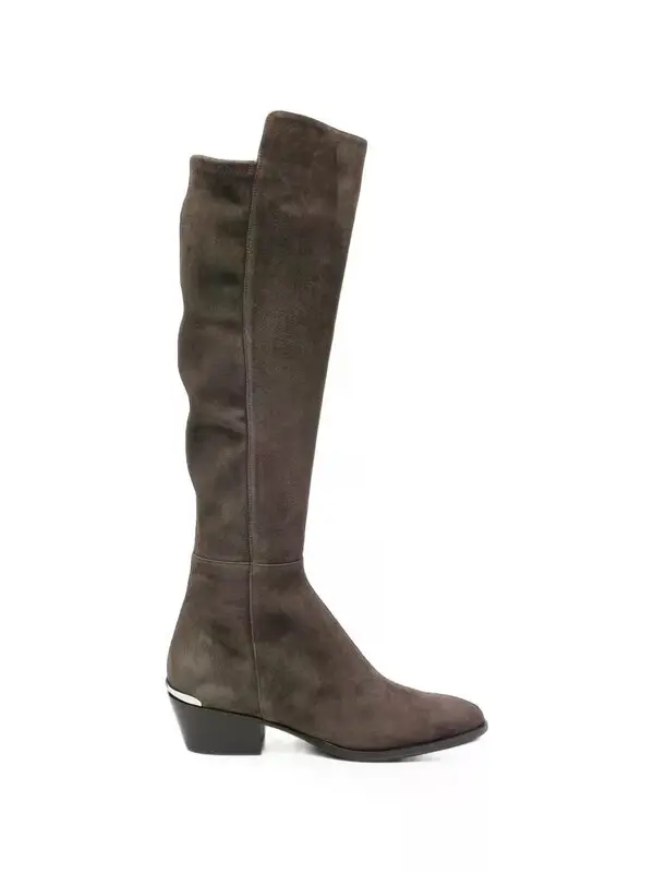 TRUMAN´S Suede Pointed-toe Boots - Brown