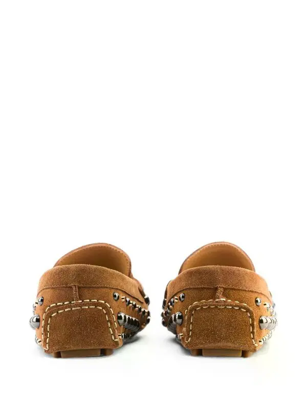 STRATEGIA SHOES Mykonos Embellished Tassel Loafers - Brown