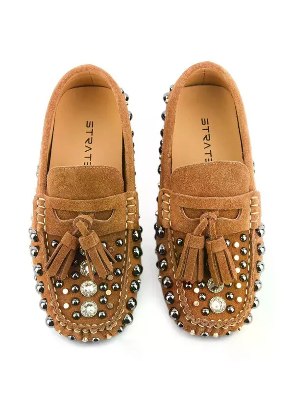 STRATEGIA SHOES Mykonos Embellished Tassel Loafers