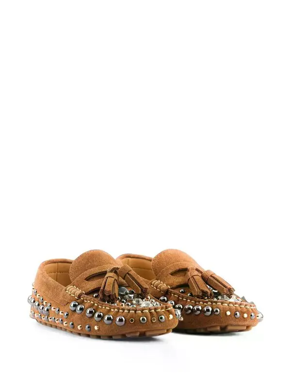 STRATEGIA SHOES Mykonos Embellished Tassel Loafers