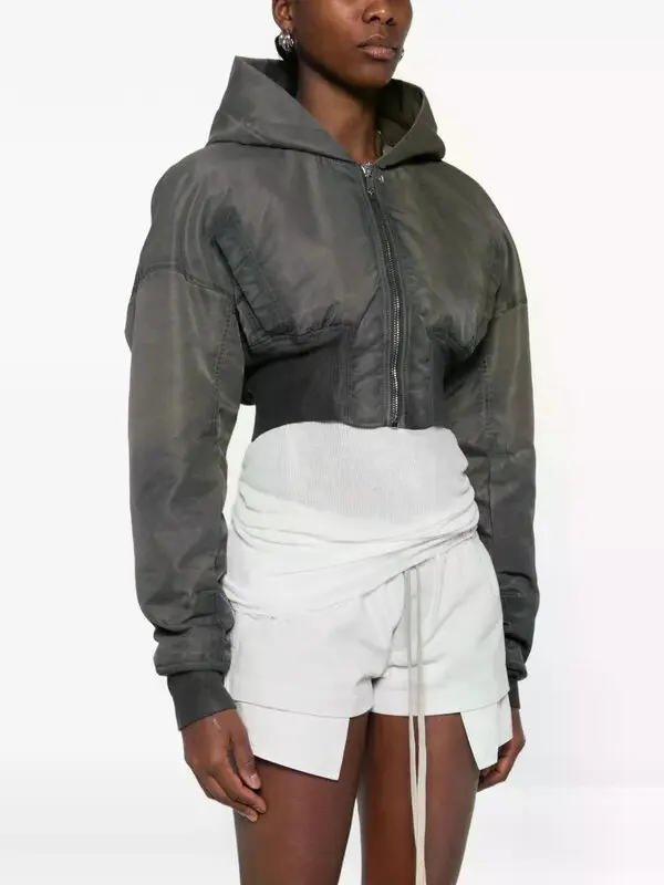 Rick Owens Cropped Hooded Jacket