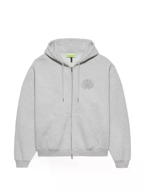 NEW AMSTERDAM SURF ASSOCIATION Logo-embroidered Zip-up Hoodie