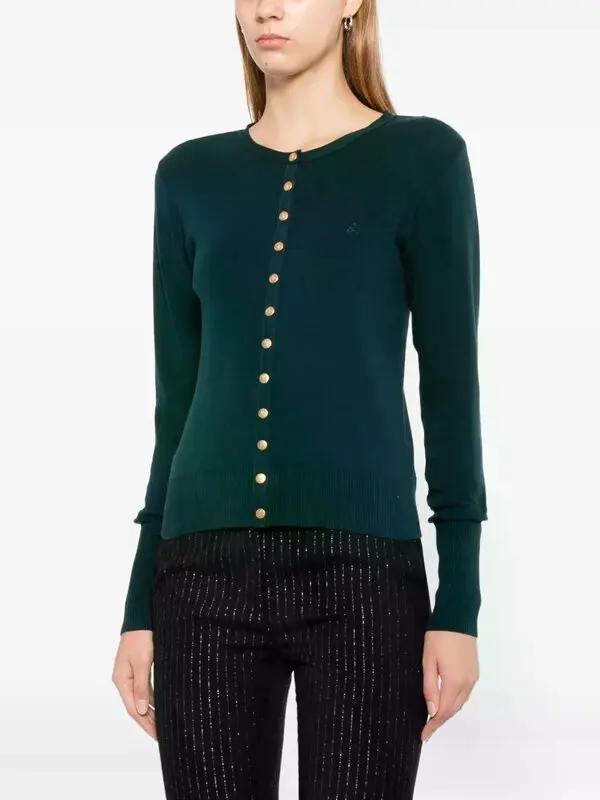 AGNES B. Cotton Snap Cardigan