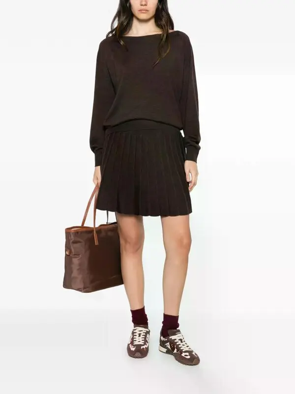 MC2 SAINT BARTH Pleated Knitted Skirt