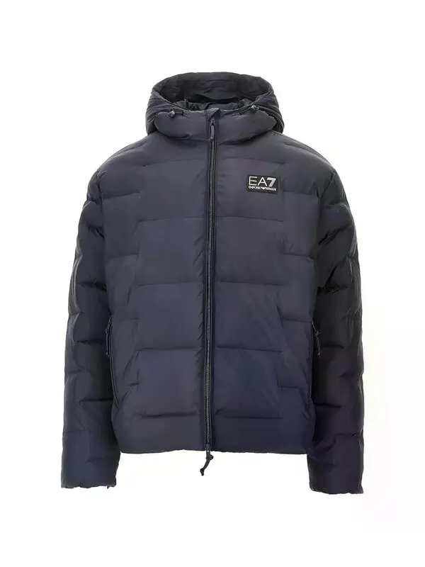 EA7 Logo-patch Quilted Jacket