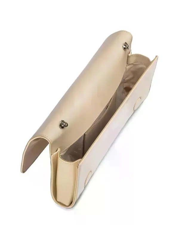 LE SILLA Logo-plaque Clutch Bag - Neutrals