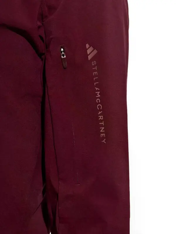 Adidas By Stella McCartney X Stella Mccartney Cut-out Logo-print Hoodie