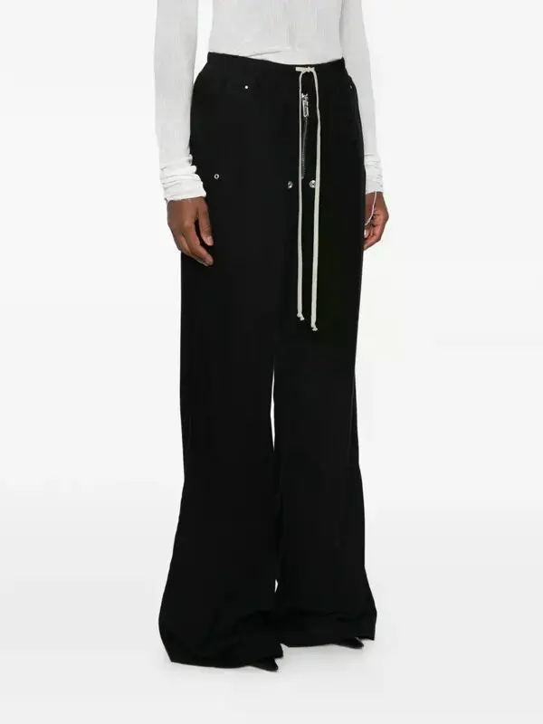 Rick Owens Geth Belas Drawstring Wide-leg Trousers