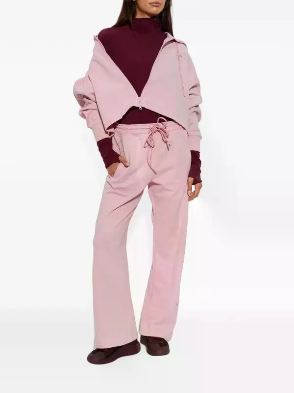 Adidas By Stella McCartney X Stella Mccartney Logo-print Zip-up Hoodie