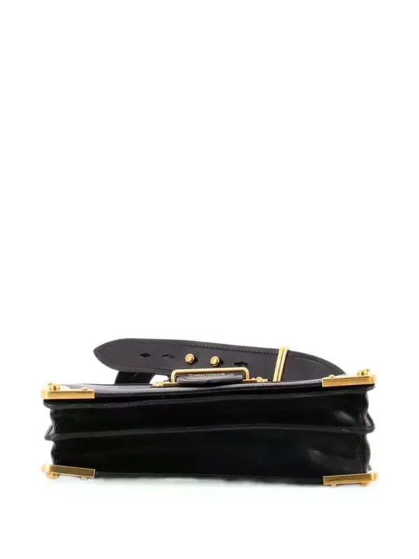 Prada Cahier Leather And Saffiano Leather Large Crossbody Bag