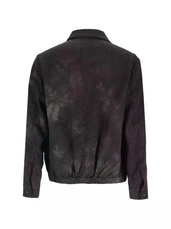 Barena Venezia Houndstooth Wool Bomber Jacket