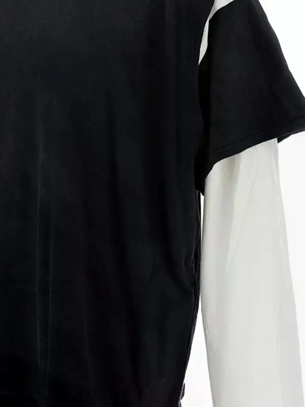 FOUND Layered-design Long-sleeve T-shirt