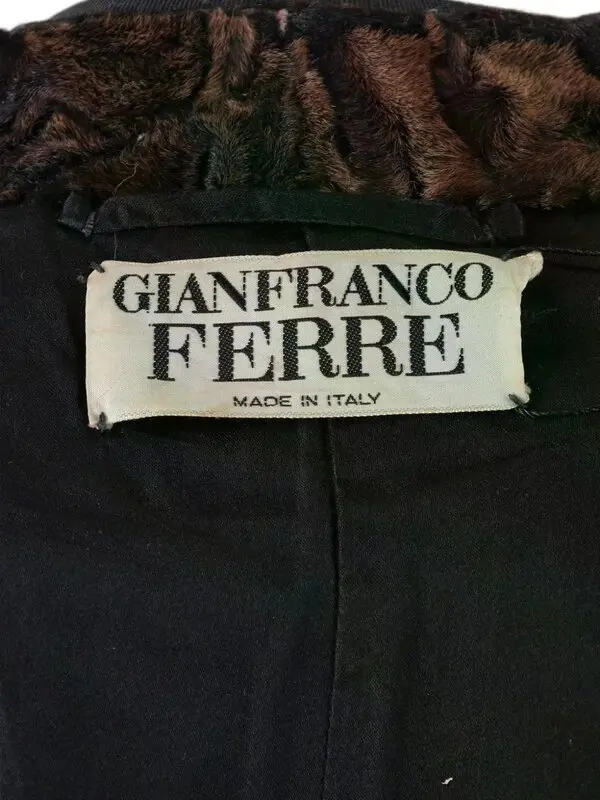 Gianfranco Ferre Asymmetric Faux-fur Jacket