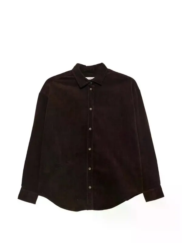MC2 SAINT BARTH Corduroy Embroidered-logo Shirt
