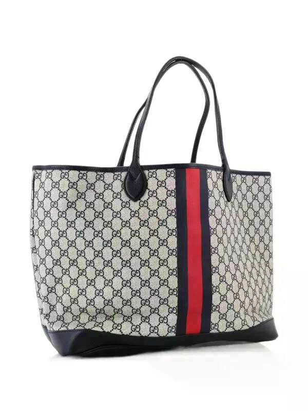 Gucci Ophidia Open Shopping Gg Coated Canvas Large Tote Bag