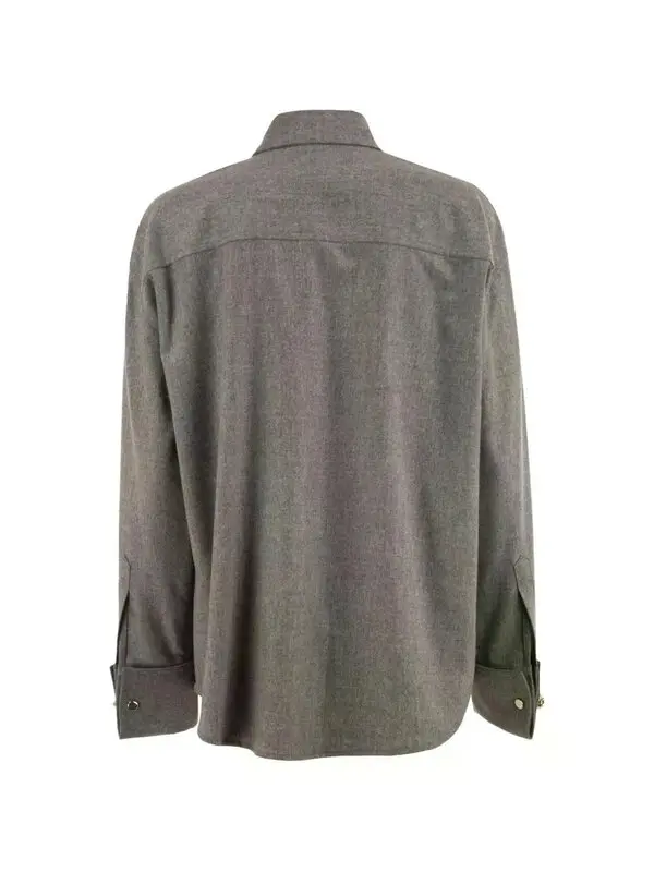 Fabiana Filippi Crystal-embellished Flannel Shirt
