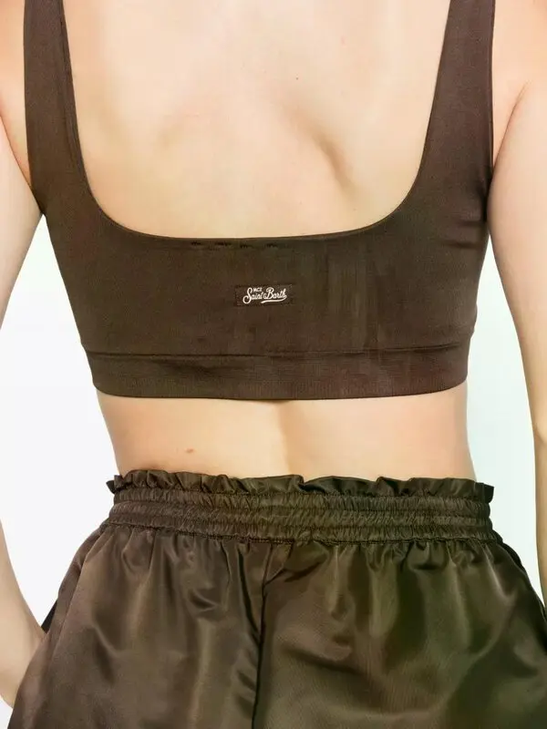 MC2 SAINT BARTH Logo-patch Cropped Top