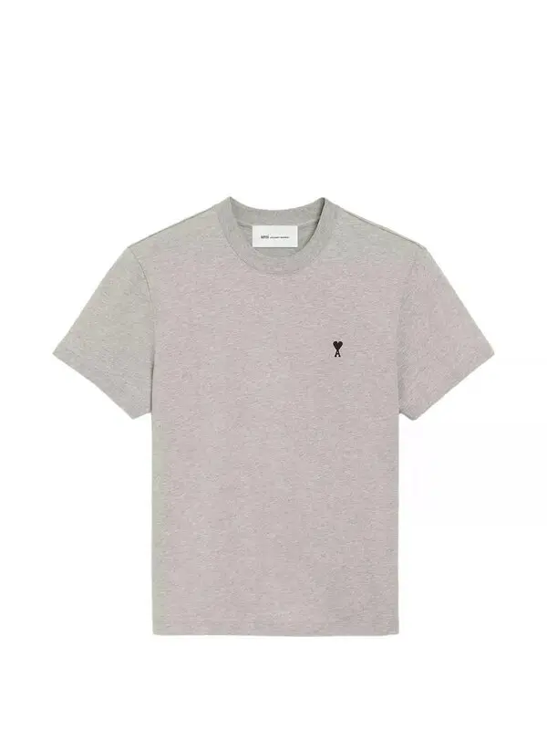 AMI Paris Cotton T-shirt With De Coeur