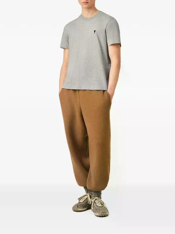AMI Paris Cotton T-shirt With De Coeur