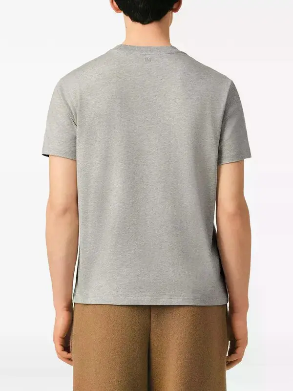 AMI Paris Cotton T-shirt With De Coeur