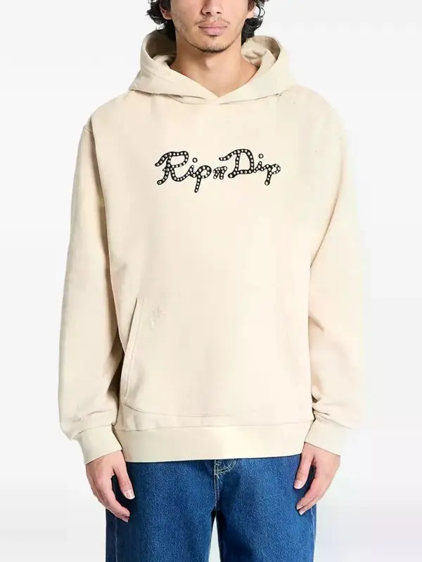 RIPNDIP Distressed Logo-print Hoodie