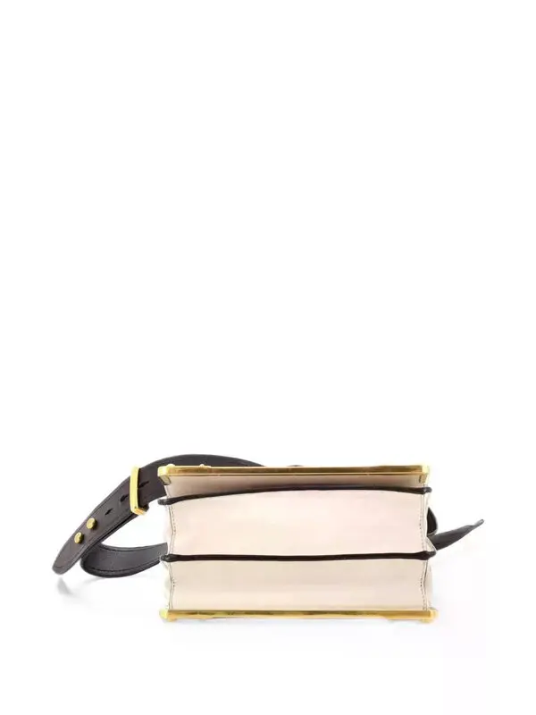 Prada Cahier Leather And Saffiano Leather Small Crossbody Bag