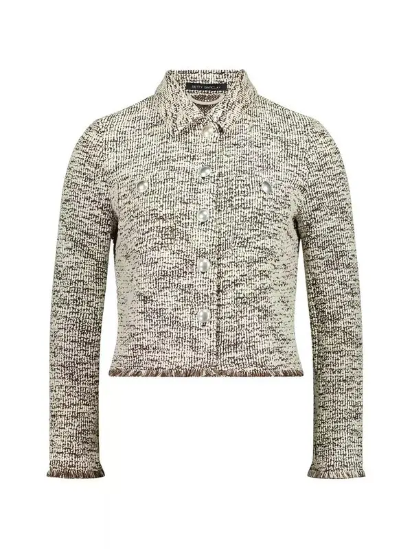 BETTY BARCLAY Bouclé Frayed Jacket
