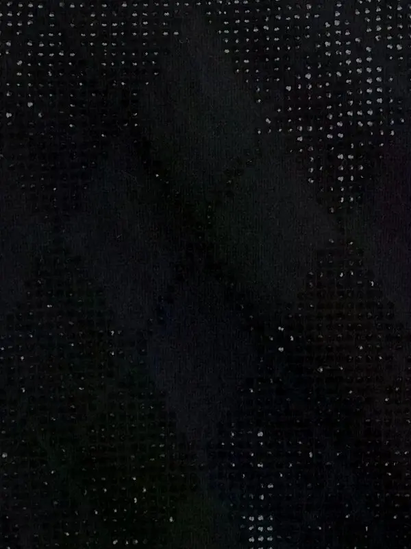 Max Mara Argyle Rhinestone-embellished Sweater