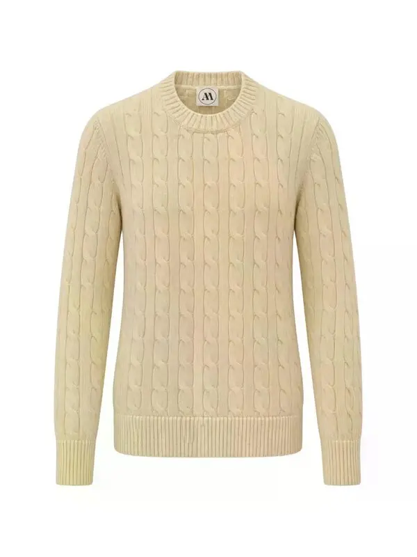 ANDRÈ MAURICE Cable-knit Crew-neck Sweater