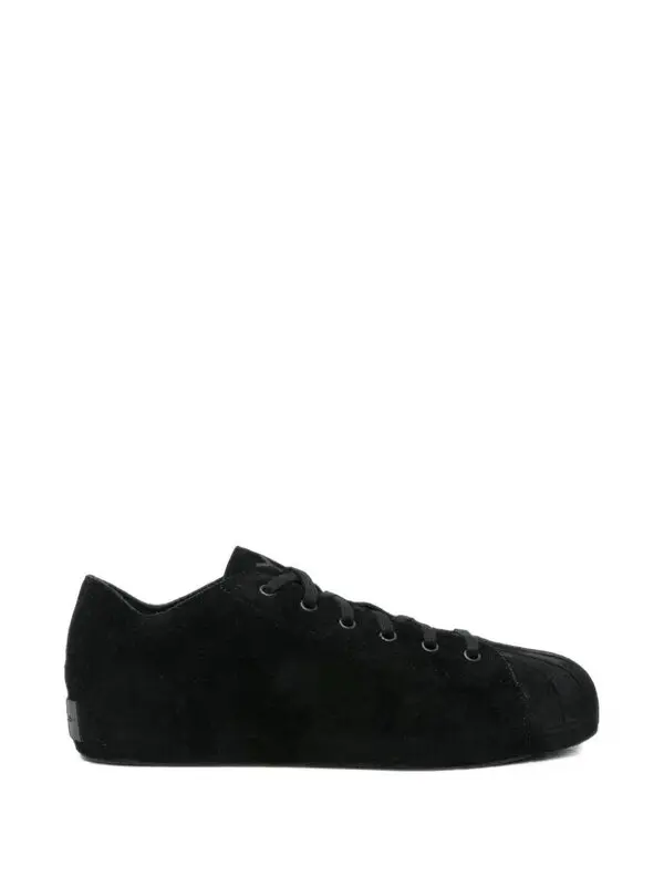 Y3 Suede Shell-toe Sneakers - Black