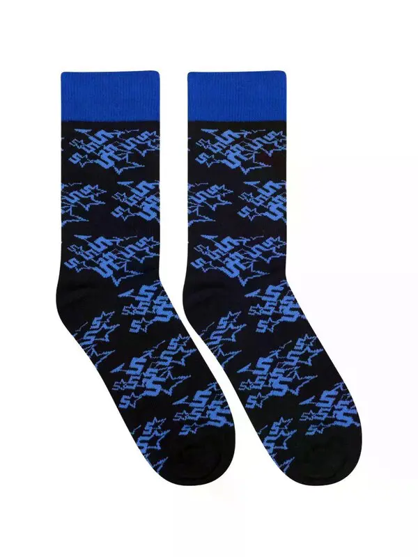SP5DER Candy Logo-print Socks - Black