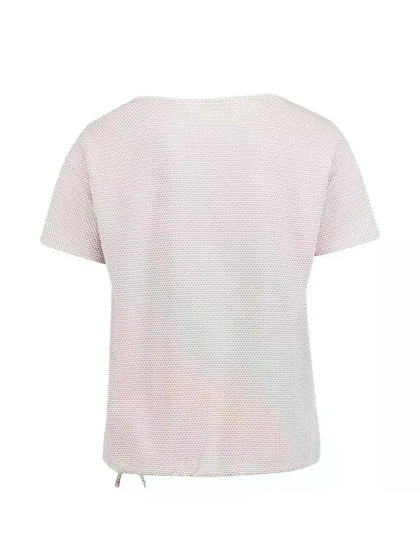 BETTY BARCLAY Textured Drawstring-hem T-shirt