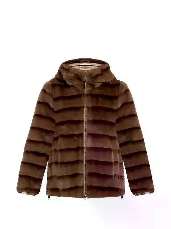 BETTY BARCLAY Faux-fur Hooded Jacket